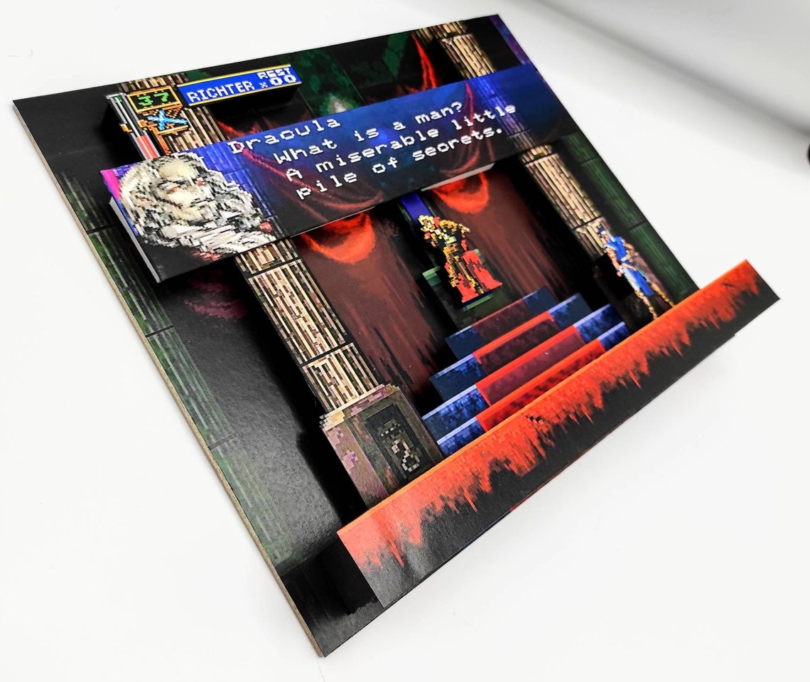 Castlevania Symphony of the Night Shadow Box. - Etsy
