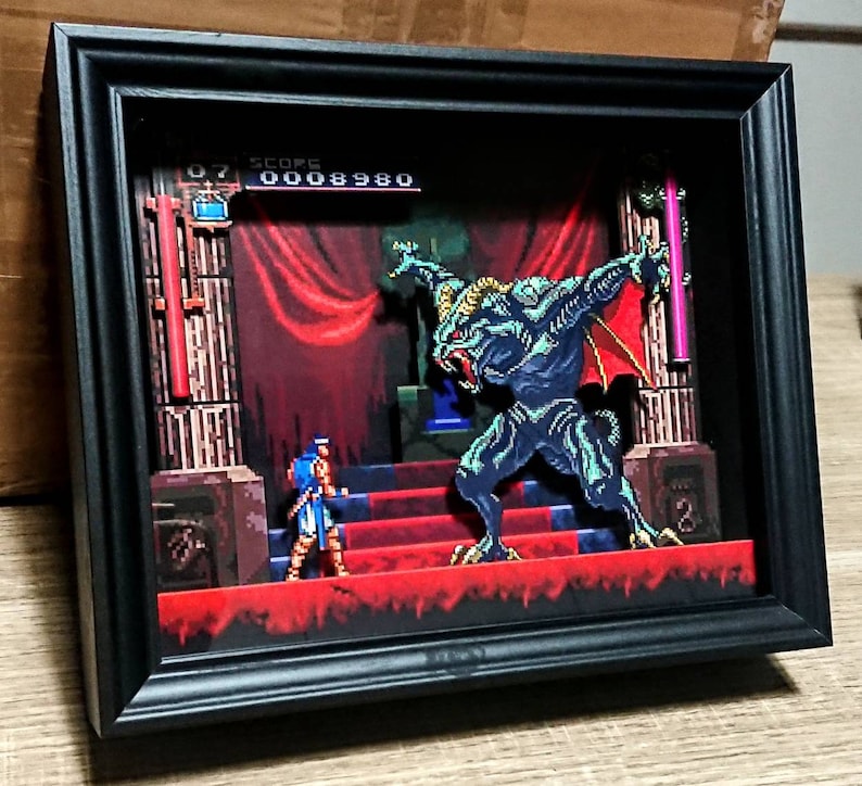 Castlevania Symphony of the Night Shadow Box | Etsy