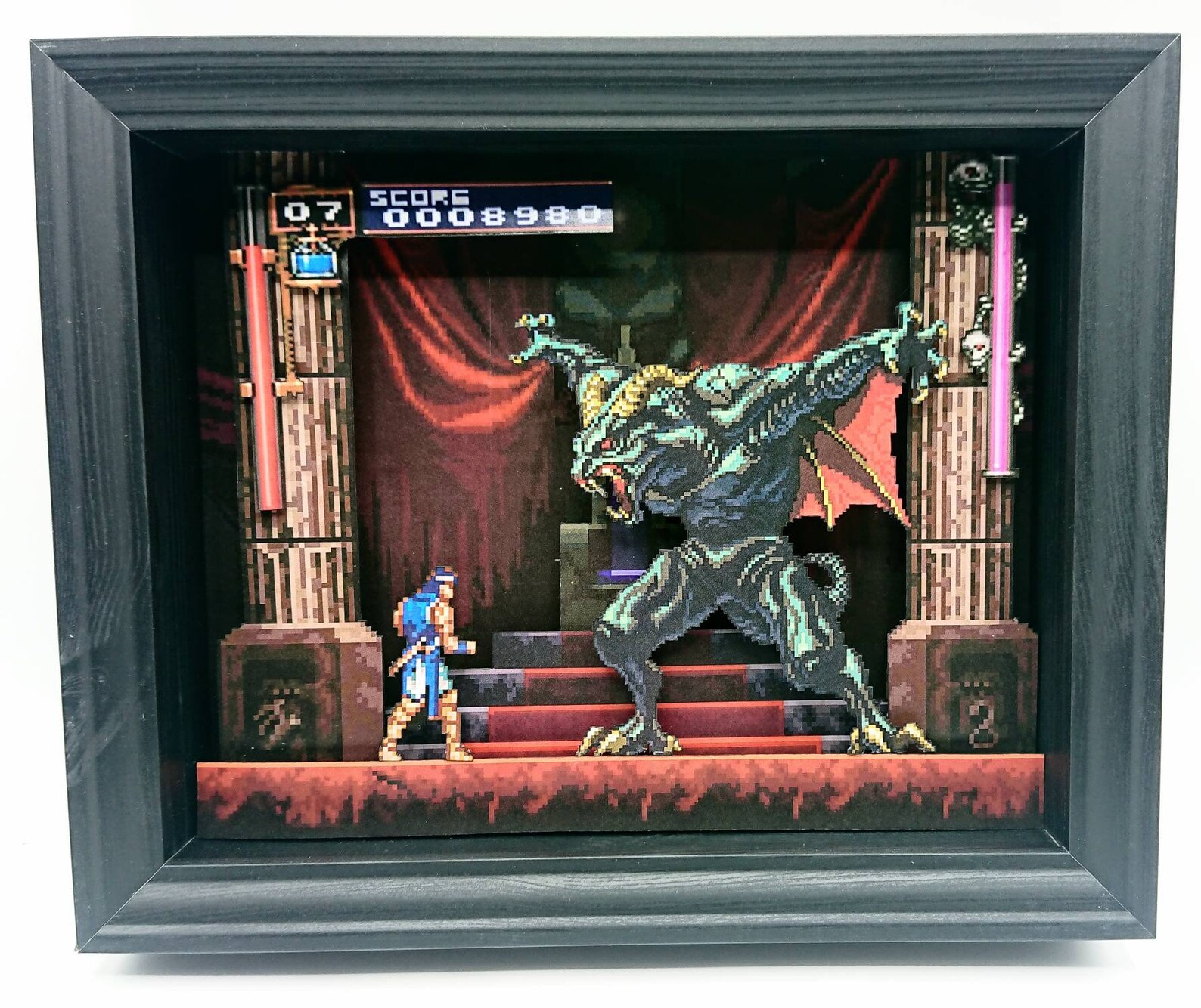 Castlevania symphony of the night shadow box | Etsy