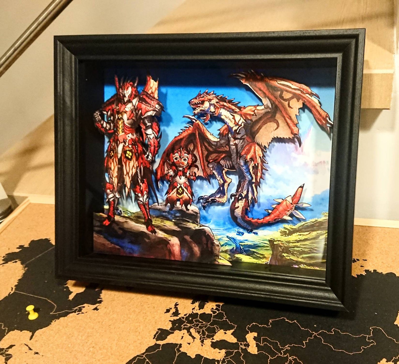 Monster Hunter Rathalos Shadow Box - Etsy