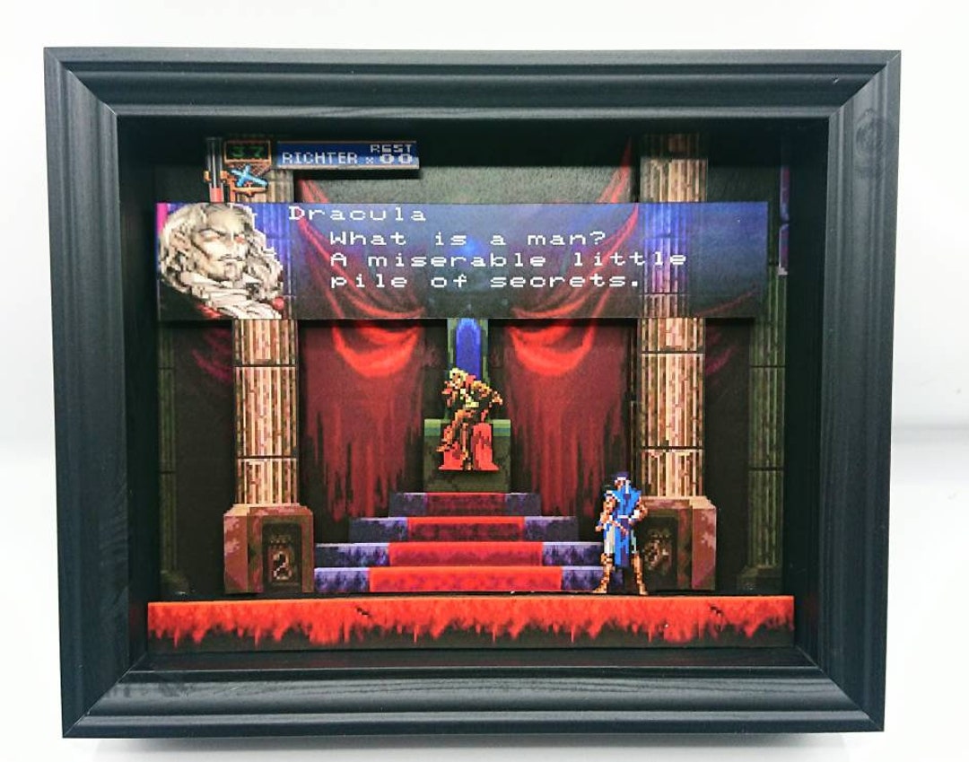 Castlevania Symphony of the Night Shadow Box. - Etsy