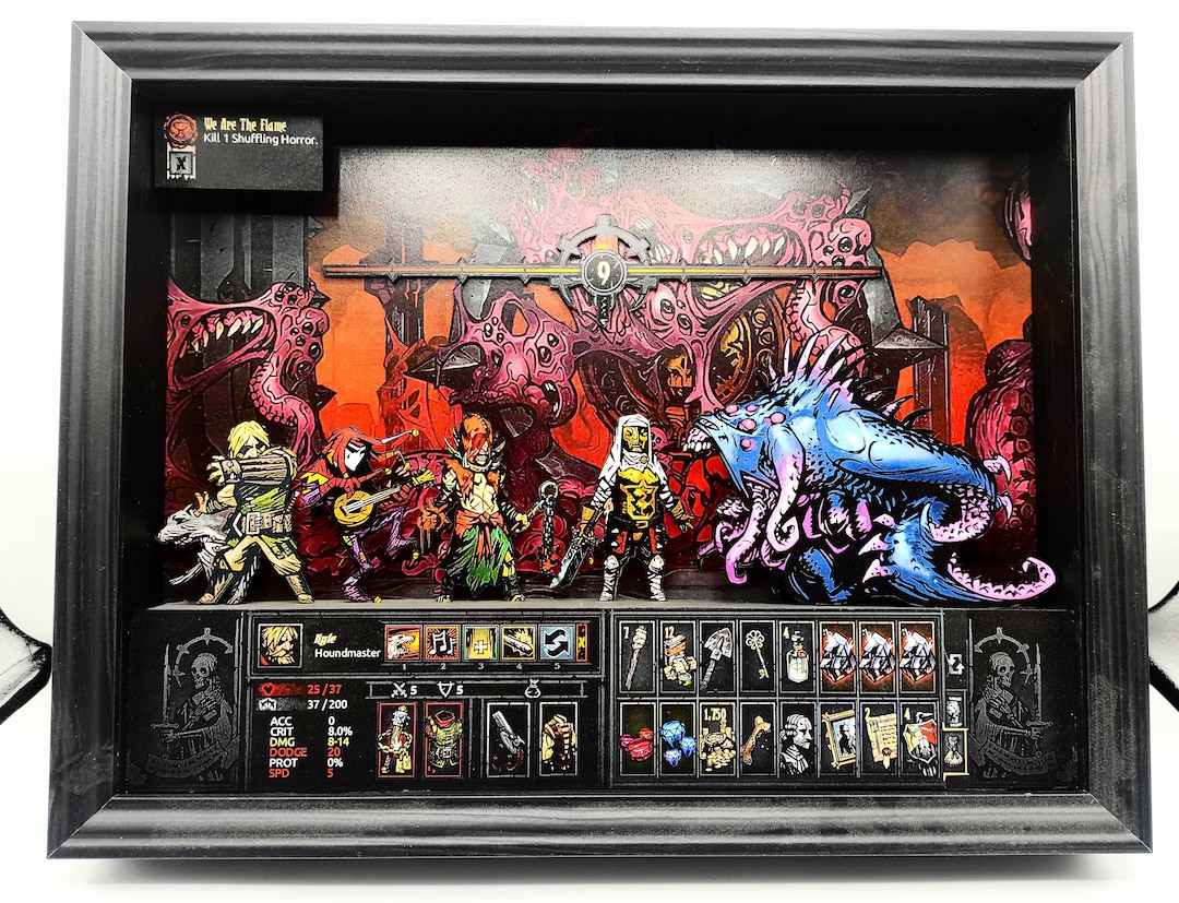 Darkest Dungeon Shuffling Horror Jumbo Shadow Box - Etsy