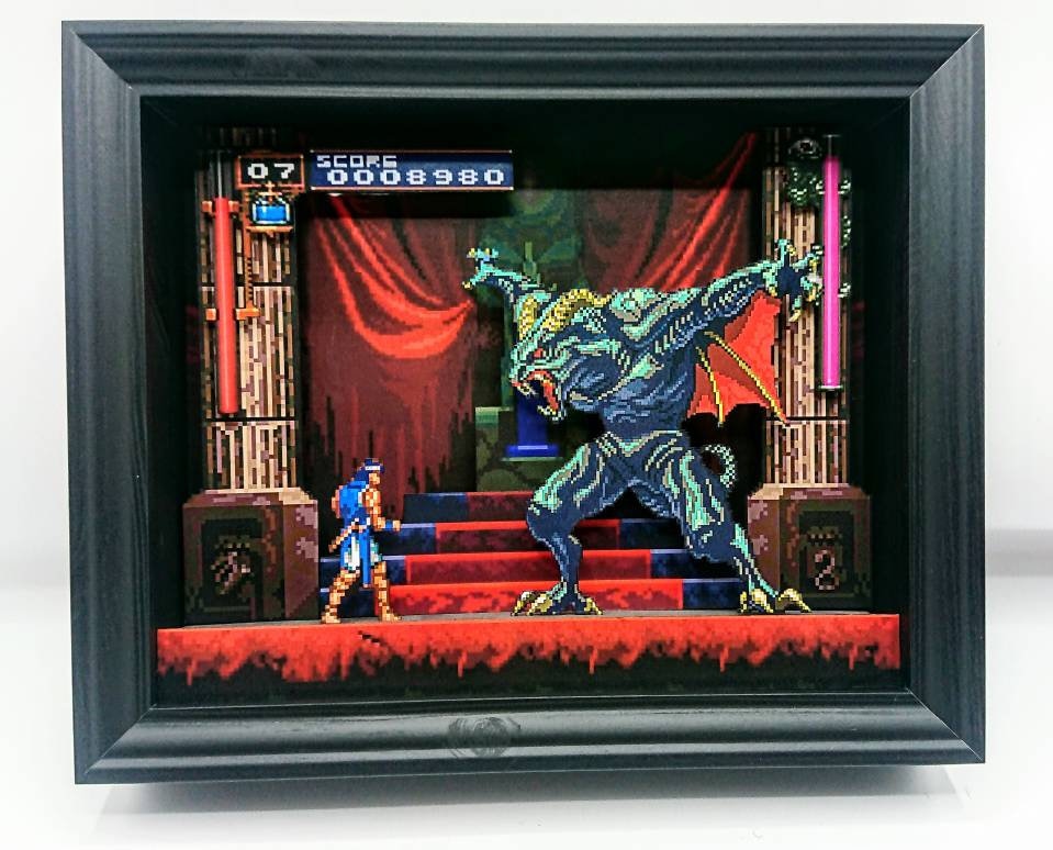 Castlevania Symphony of the Night Shadow Box | Etsy