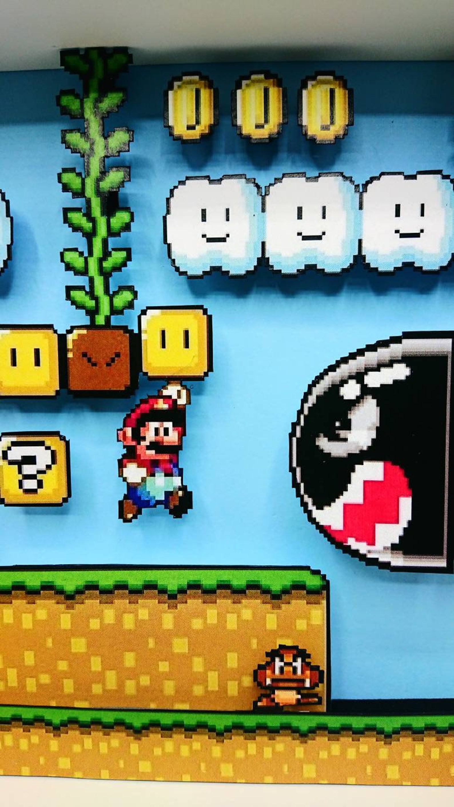 Super Mario World Shadow Box - Etsy