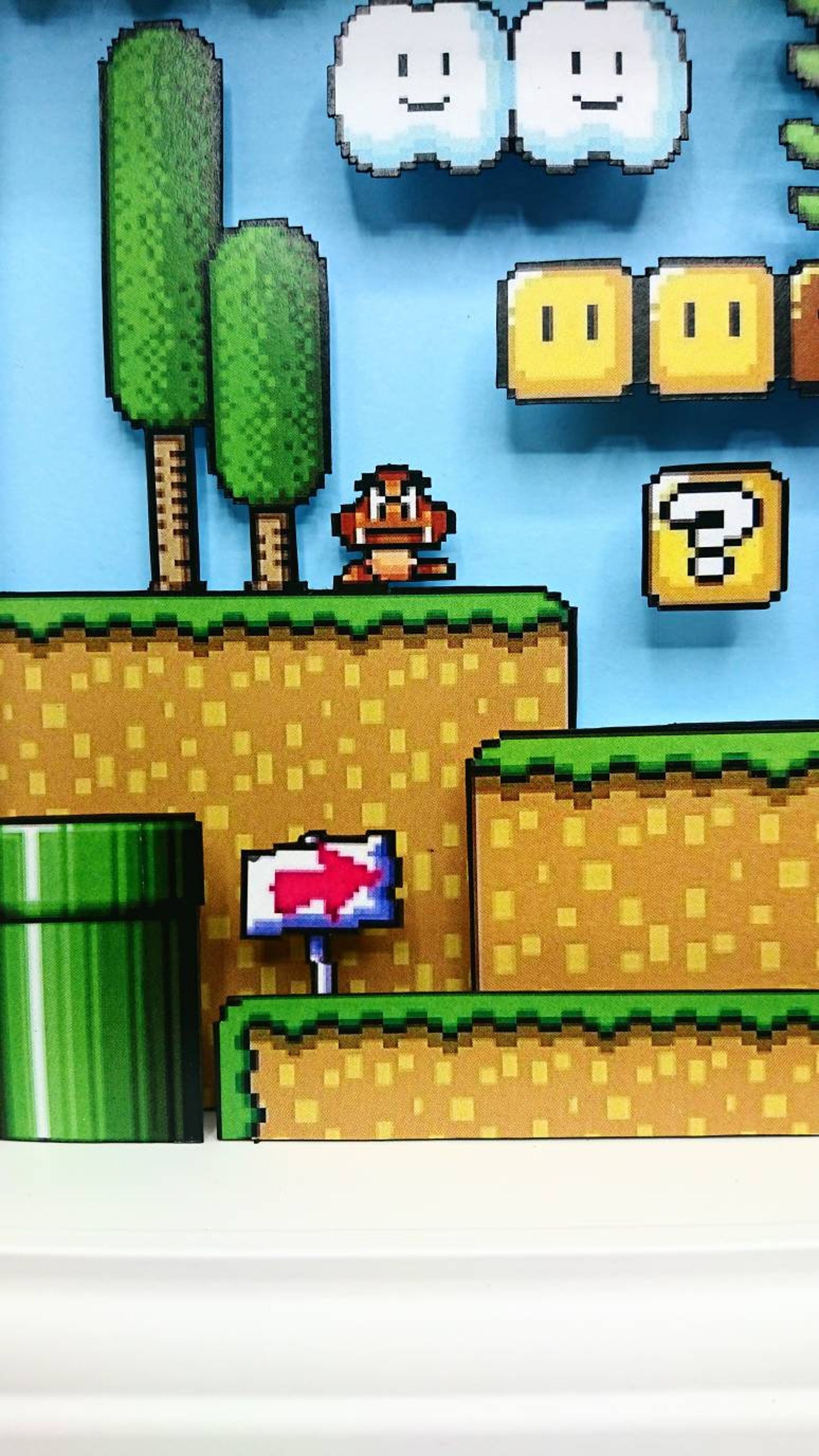 Super Mario World Shadow Box | Etsy