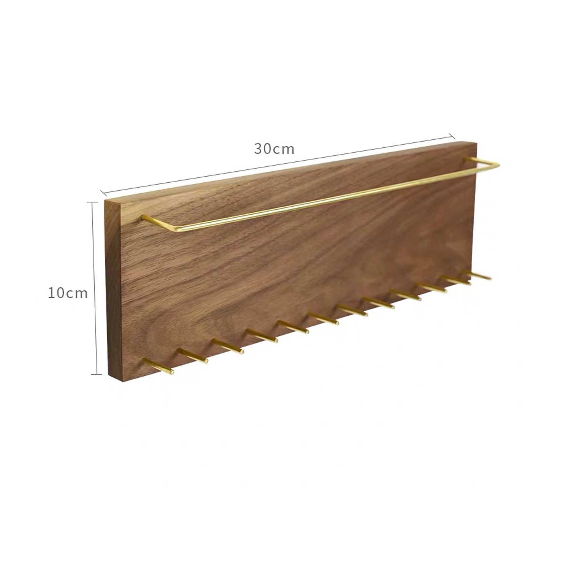 Wall Jewelry Rack Dark Wood Jewelry Rack Wall Mountable | Etsy