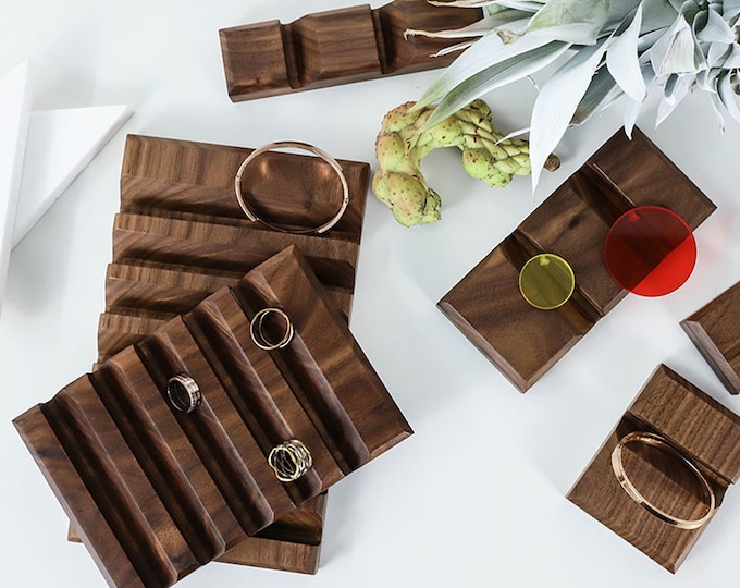 Wood Ring Display Tray Ring Display Holder Ring Display - Etsy