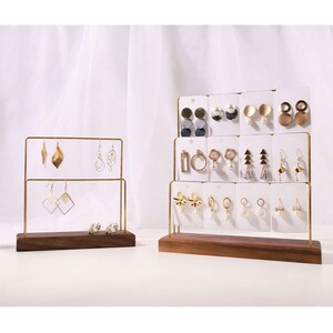3 Tier Earrings Display Stand, Earrings Organizer, Earrings Rack ...