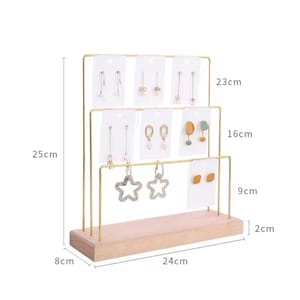3 Tier Earrings Display Stand, Earrings Organizer, Earrings Rack ...