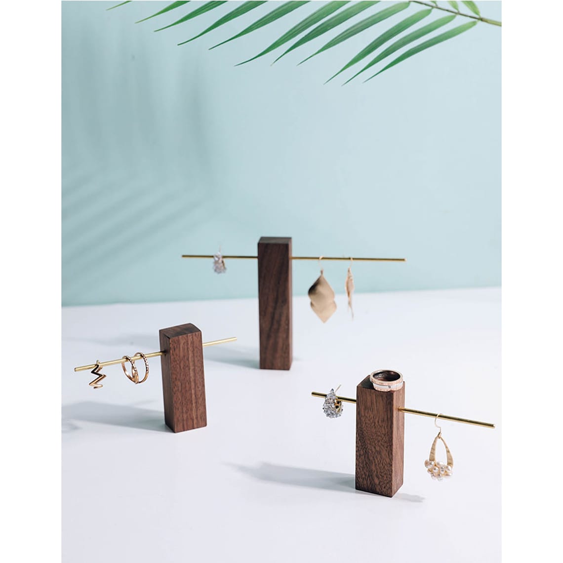 T-bar Earring Display Stand Wood Earring Holder Minimalist - Etsy New ...