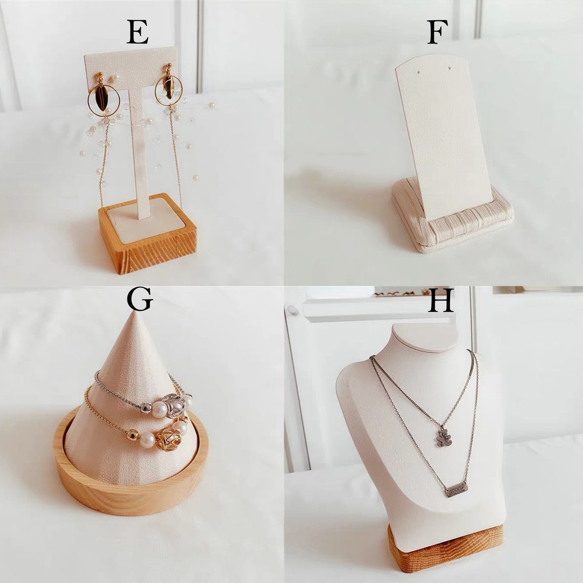 Jewelry Display Set Wood Jewelry Display Stand Ring Display | Etsy