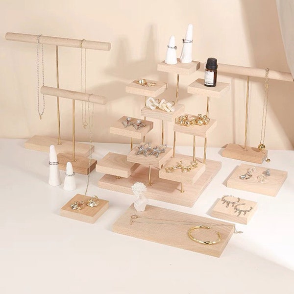 Wood Jewelry Display - Etsy