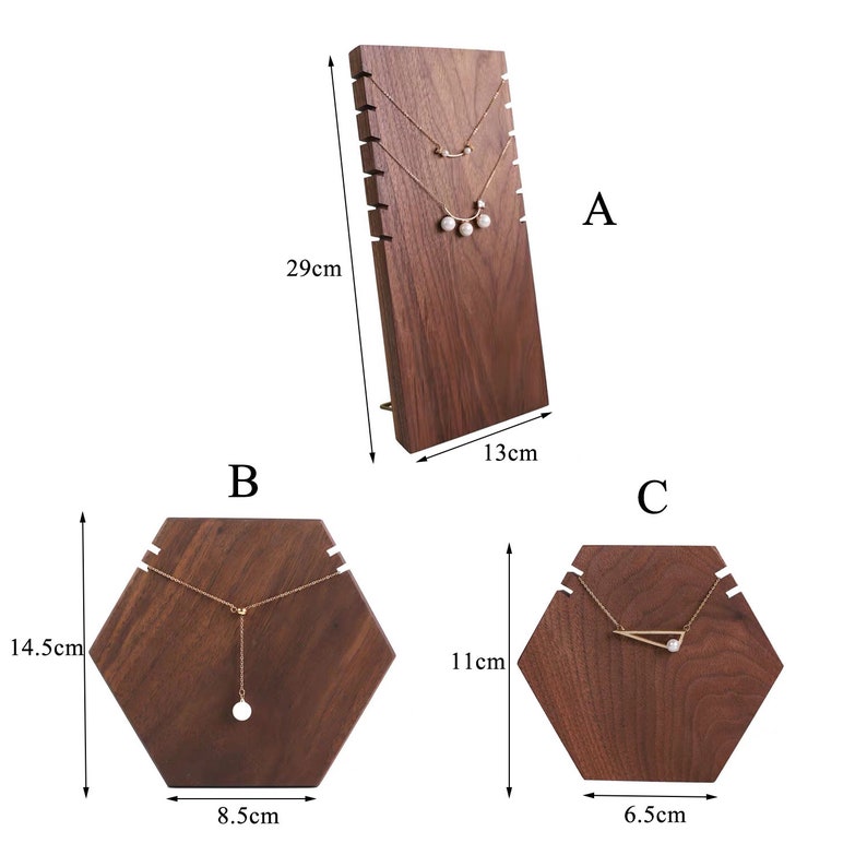 Necklace Display Stand Wood Jewelry Stand Wood Necklace | Etsy