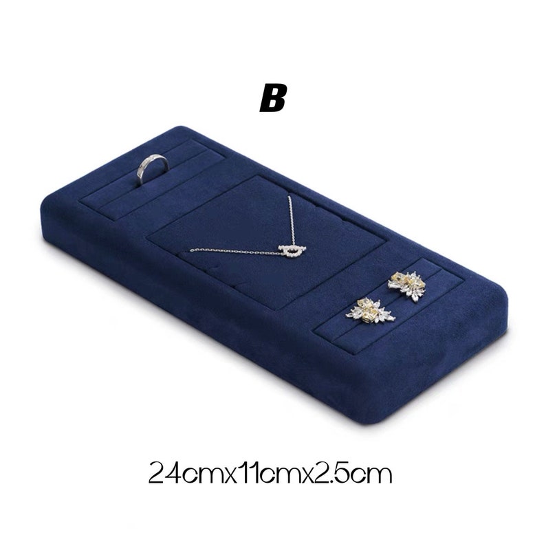 Blue Jewelry Display Tray Ring Display Stand Jewelry Display - Etsy