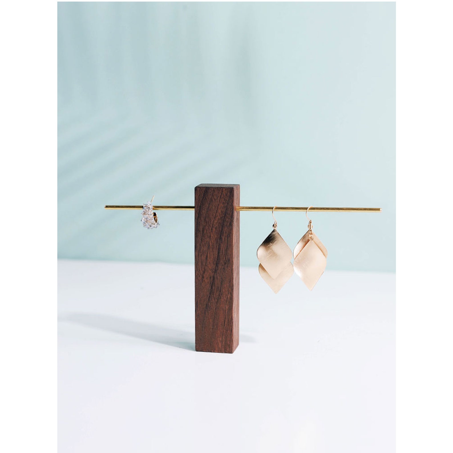 T-bar Earring Display Stand Wood Earring Holder Minimalist - Etsy New ...