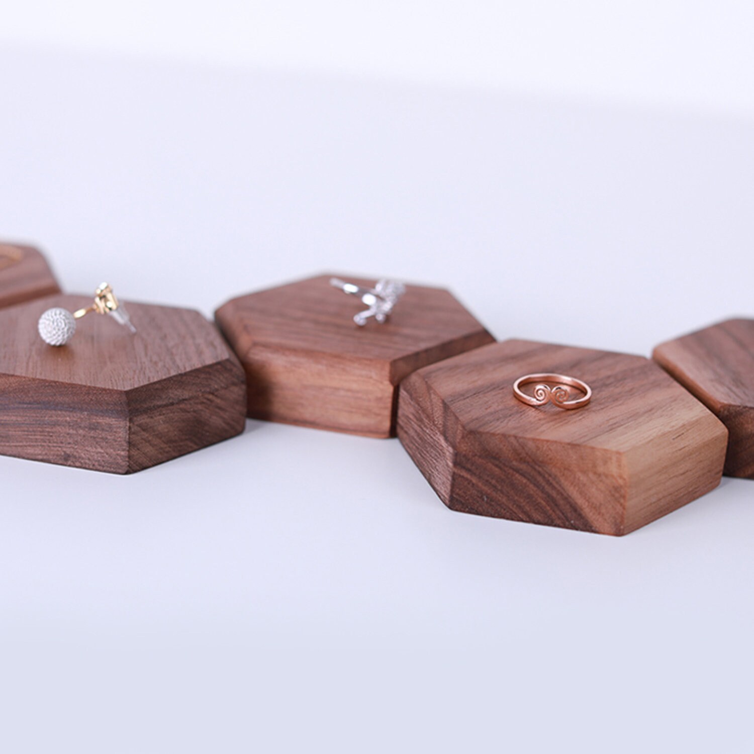 Wood Ring Display Stand Earring Display Stand Ring Display | Etsy