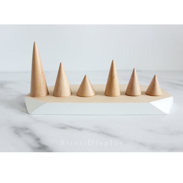 Wood Cone Ring Holder - Etsy