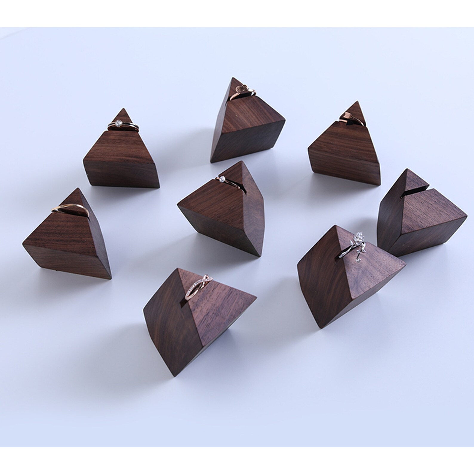 Wood Ring Display Stand Ring Display Holder Wood Jewelry - Etsy