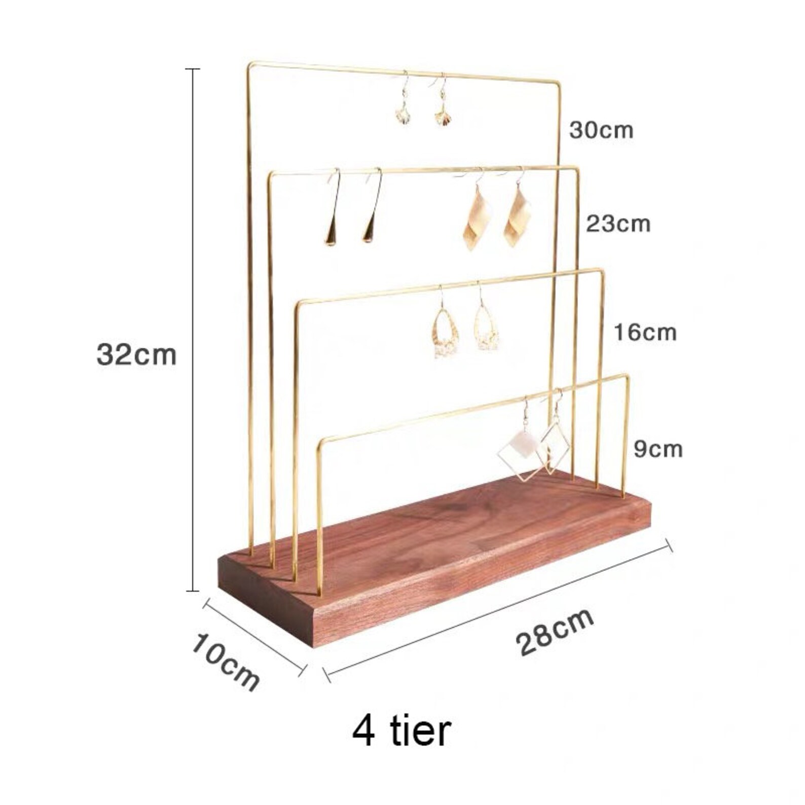 4 Tier Earrings Display Earrings Organizer Earrings Rack | Etsy Canada