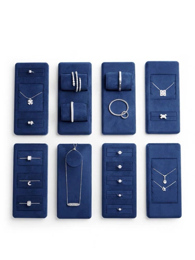 Blue Jewelry Display Tray Ring Display Stand Jewelry Display - Etsy