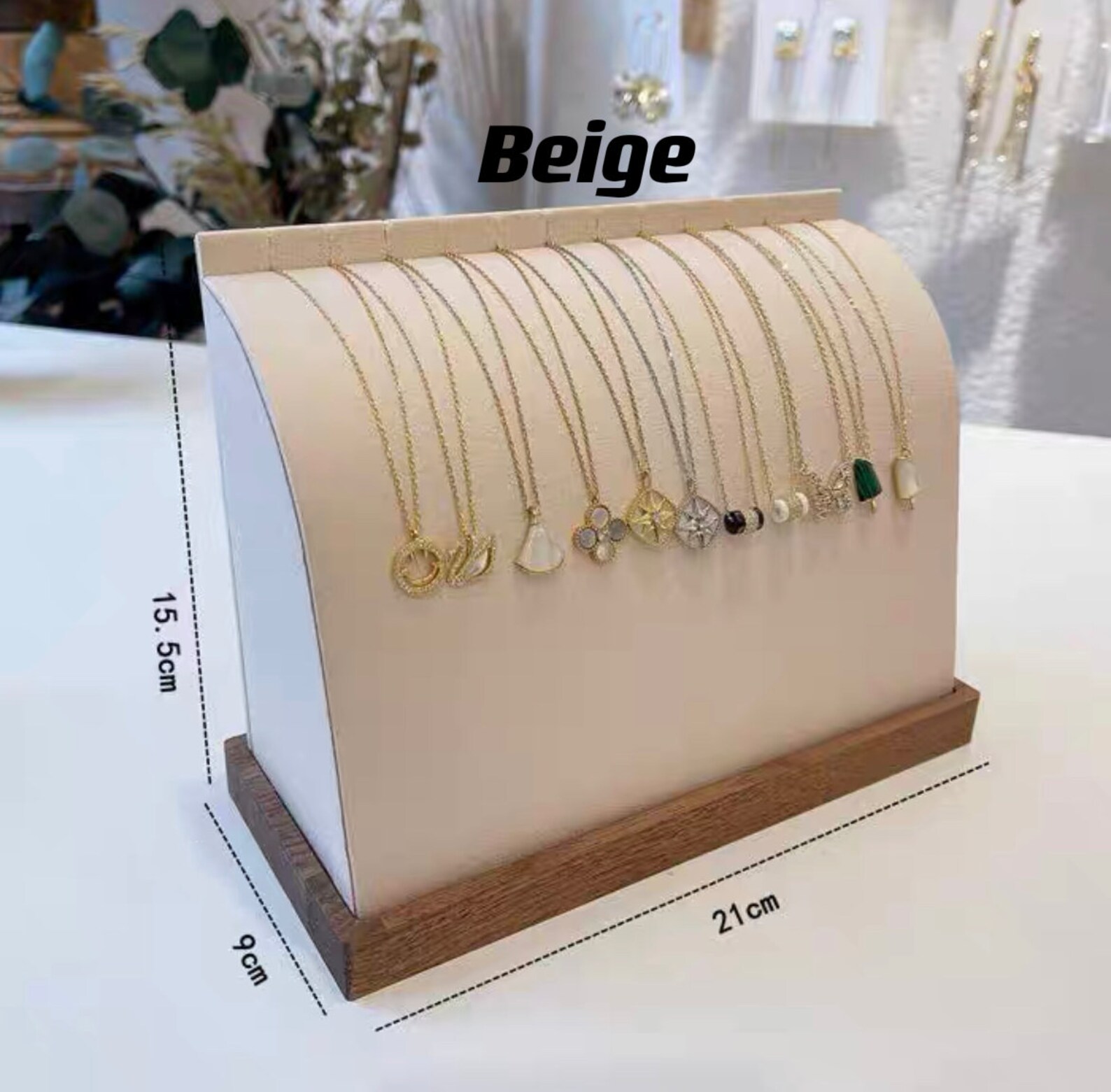 Wood Necklace Display Stand, Jewelry Display Stand for Retail, Necklace ...