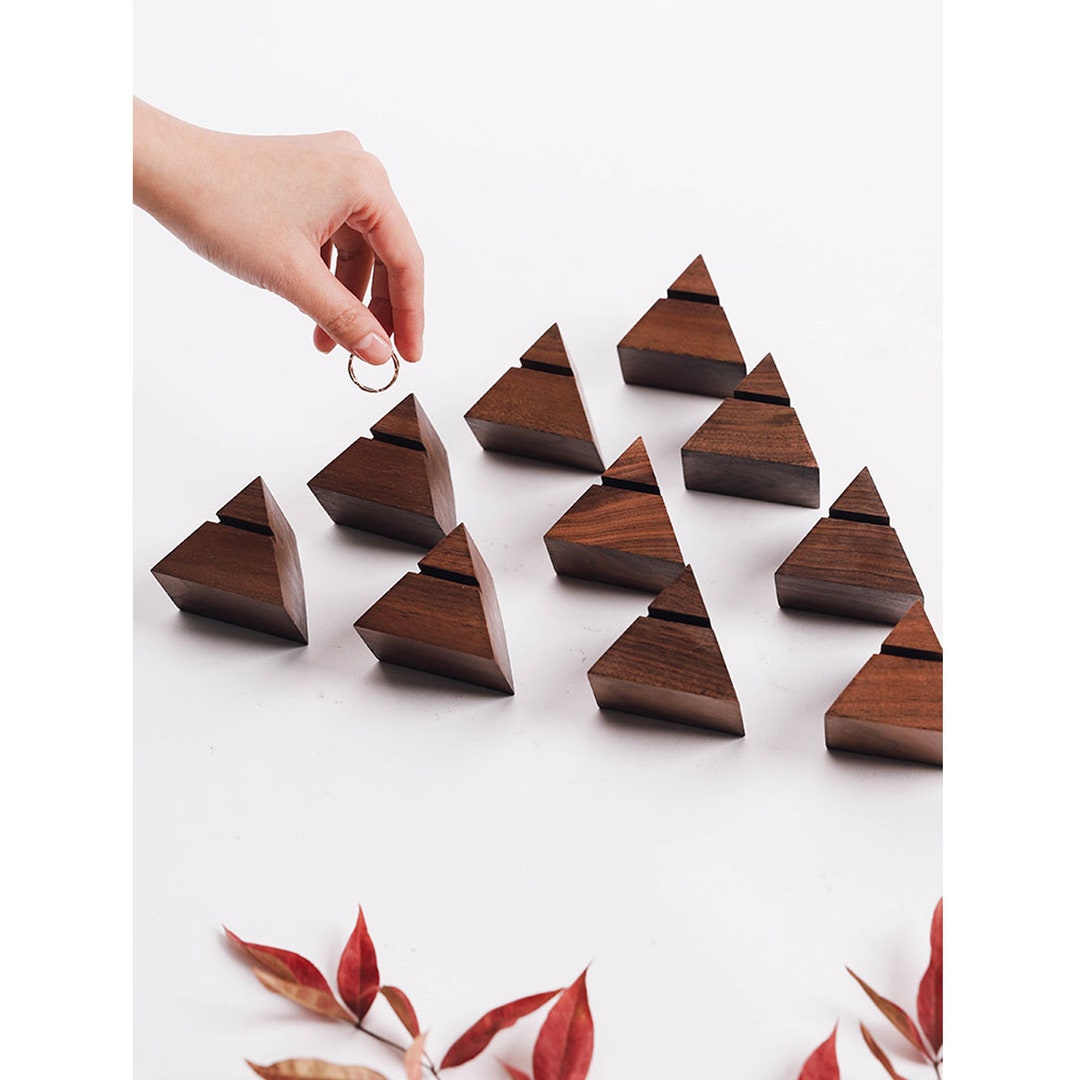 Wood Ring Display Stand, Ring Display Holder, Wood Jewelry Display ...