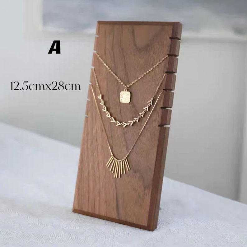Necklace Display Stand Wood Jewelry Stand Wood Necklace - Etsy Canada