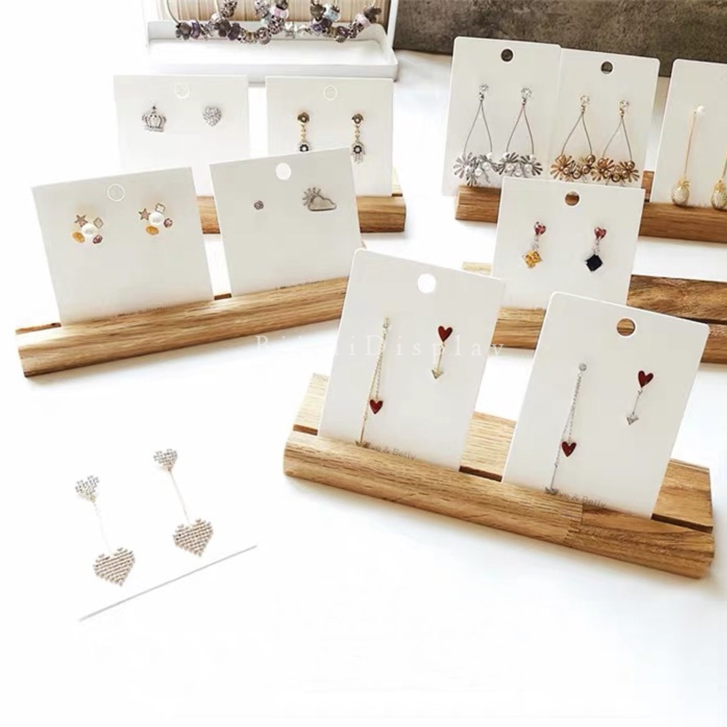 Earrings Stand Earring Card Holder Earrings Organizer Stud - Etsy
