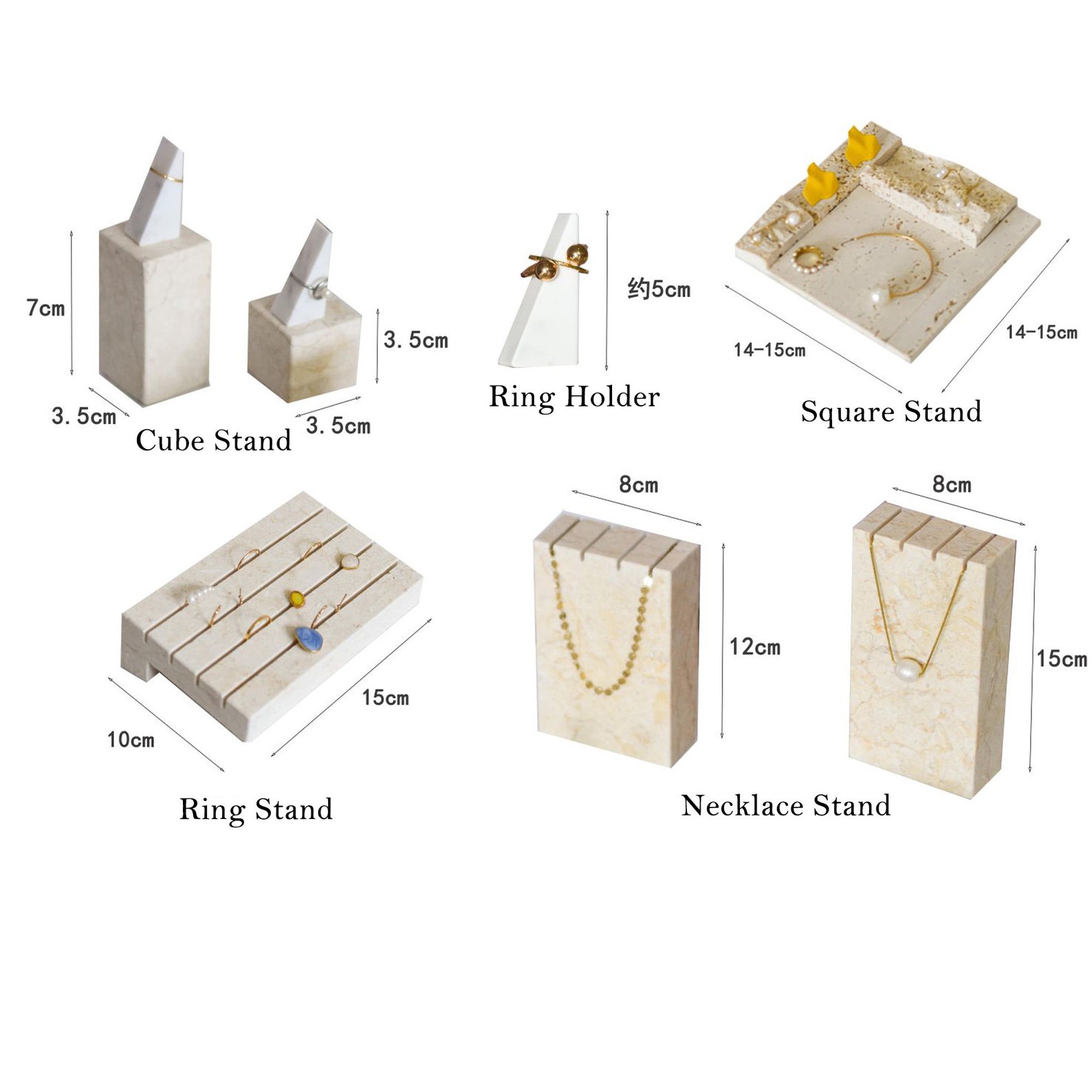 Marble Jewelry Display Jewelry Display Set Jewelry Display - Etsy