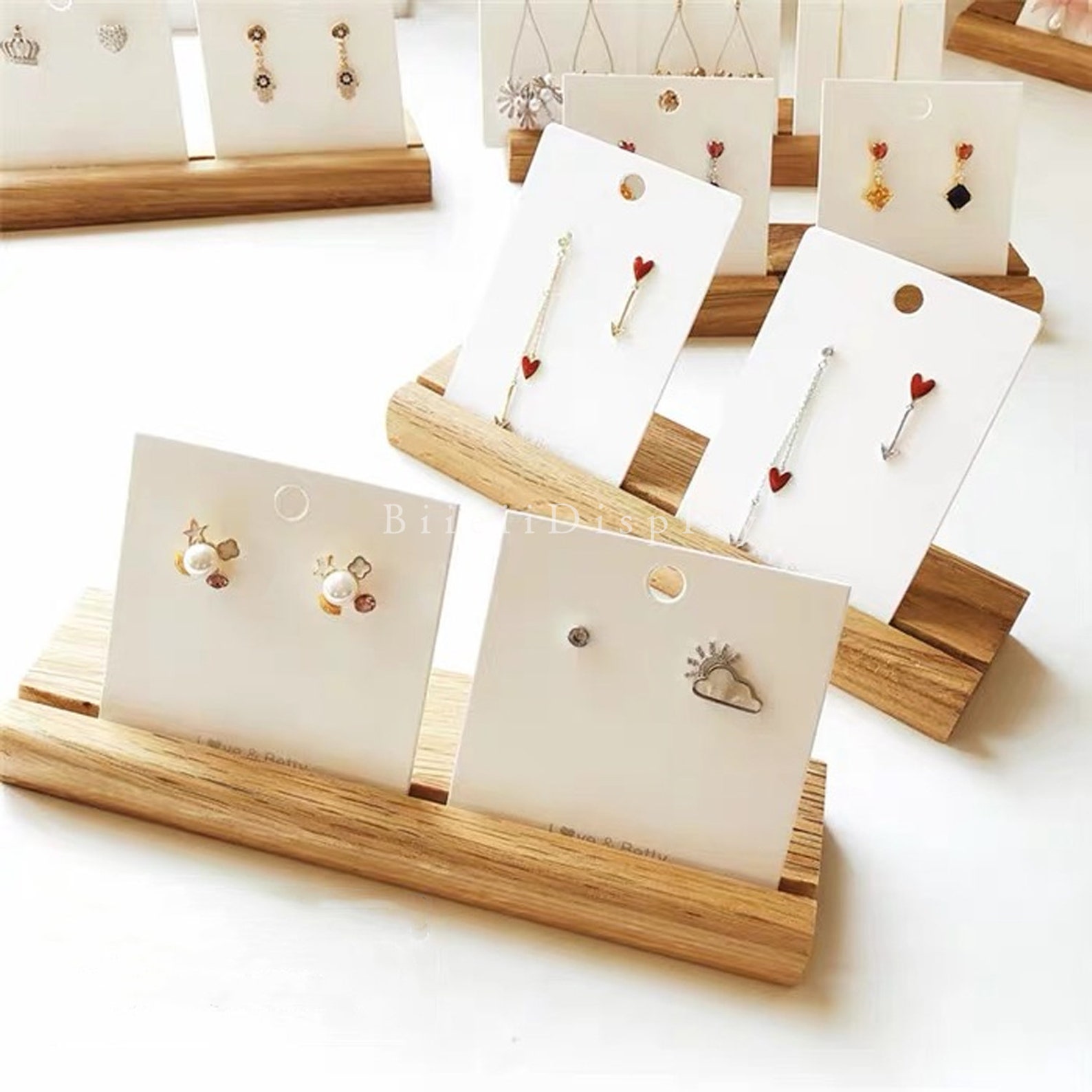 Earrings Stand, Earring Card Holder, Earrings Organizer, Stud Holder ...