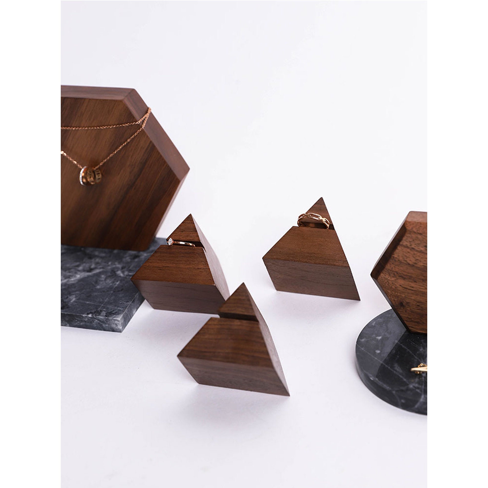 Wood Ring Display Stand, Ring Display Holder, Wood Jewelry Display ...