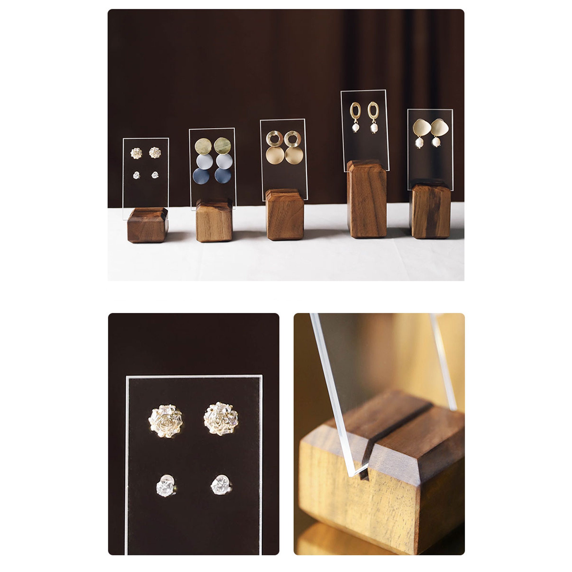 Earrings Stand, Earring Card Holder, Earrings Organizer, Stud Holder ...