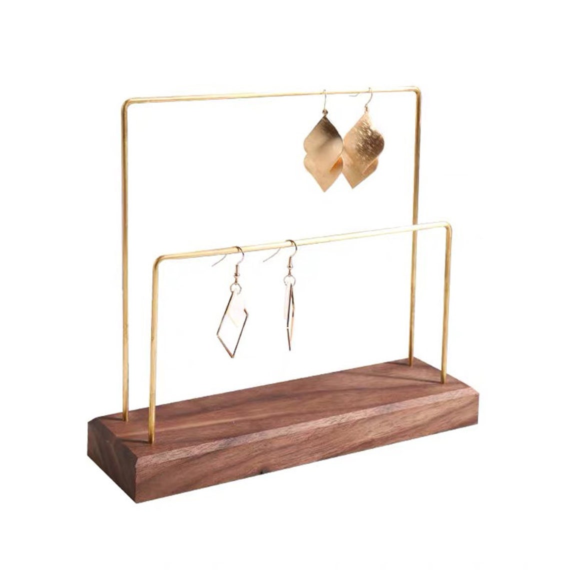 2 Tier Earrings Holder Stand, Earrings Organizer, Earrings Display Rack ...