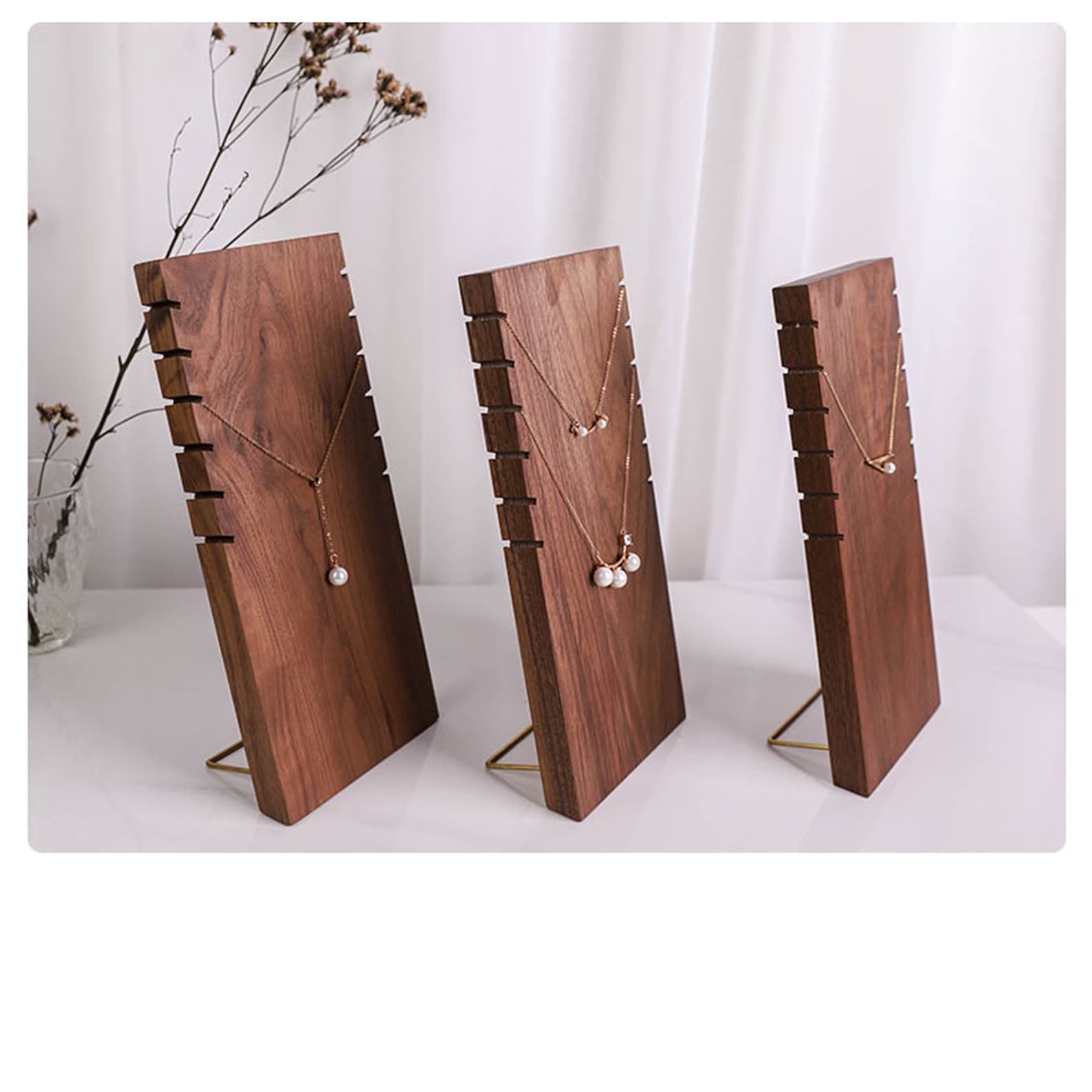 Necklace Display Stand Wood Jewelry Stand Wood Necklace - Etsy