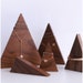 Triangle Necklace Display Stand, Wood Triangle Jewelry Display, Wooden ...