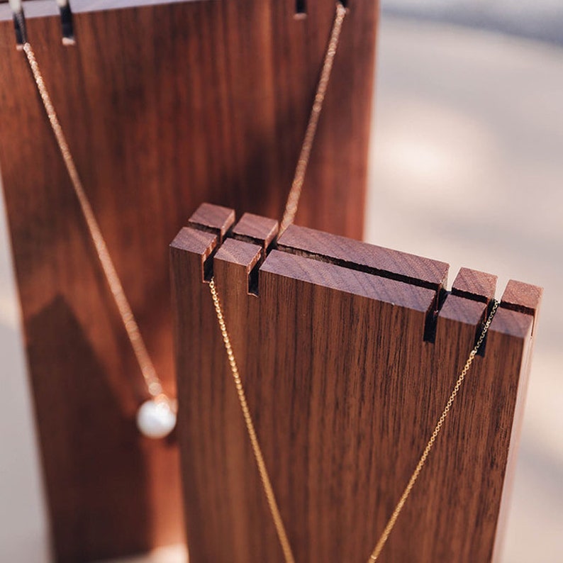 Wood Necklace Stand Jewelry Stand Necklace Display Holder | Etsy