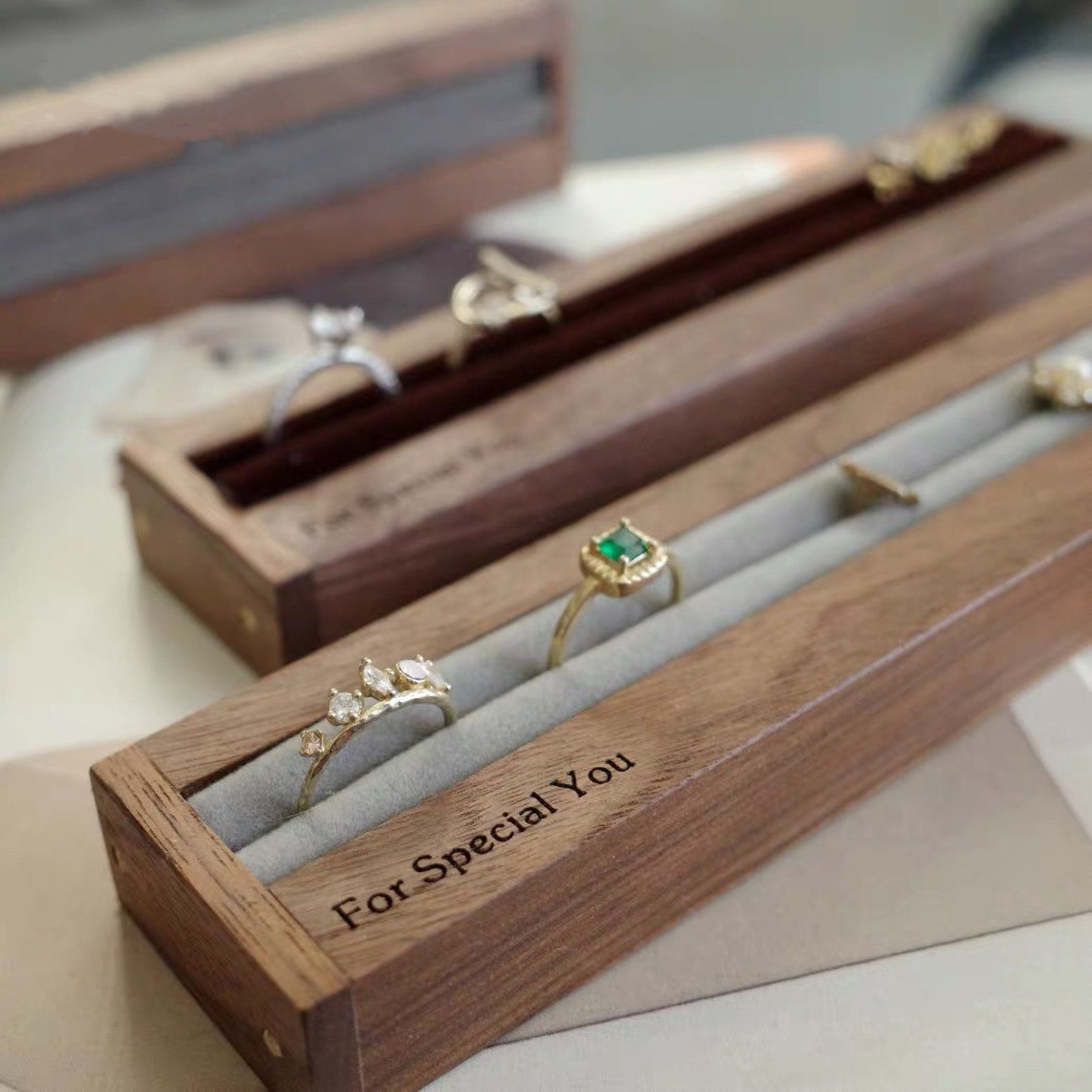 Wood Ring Display Ring Stand Ring Organizer Ring Holder - Etsy
