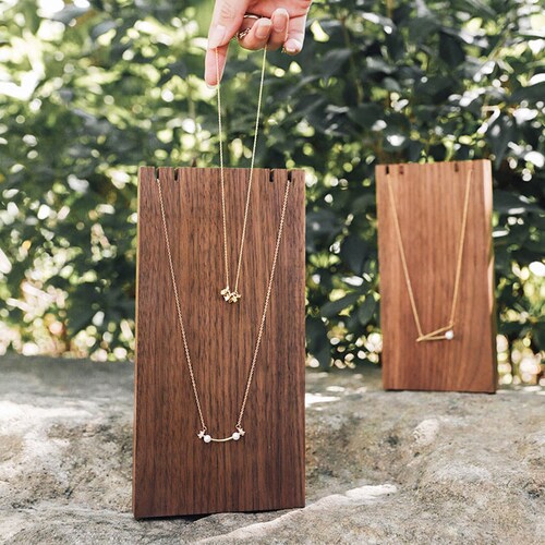 Wood Necklace Display Necklace Holder Wooden Jewelry - Etsy
