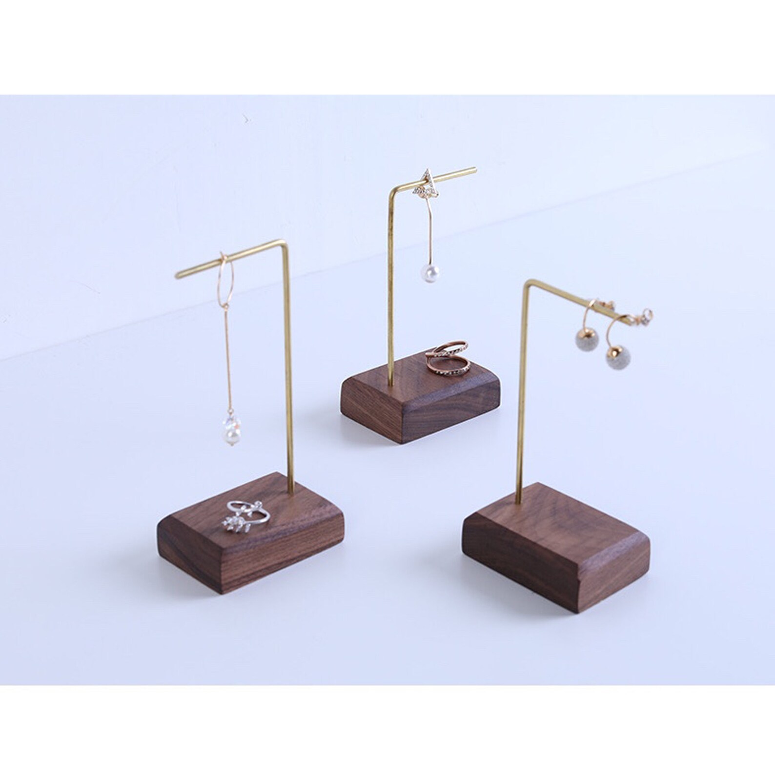 Light Wood Earrings Display Stand Wood Jewelry Display Stand - Etsy