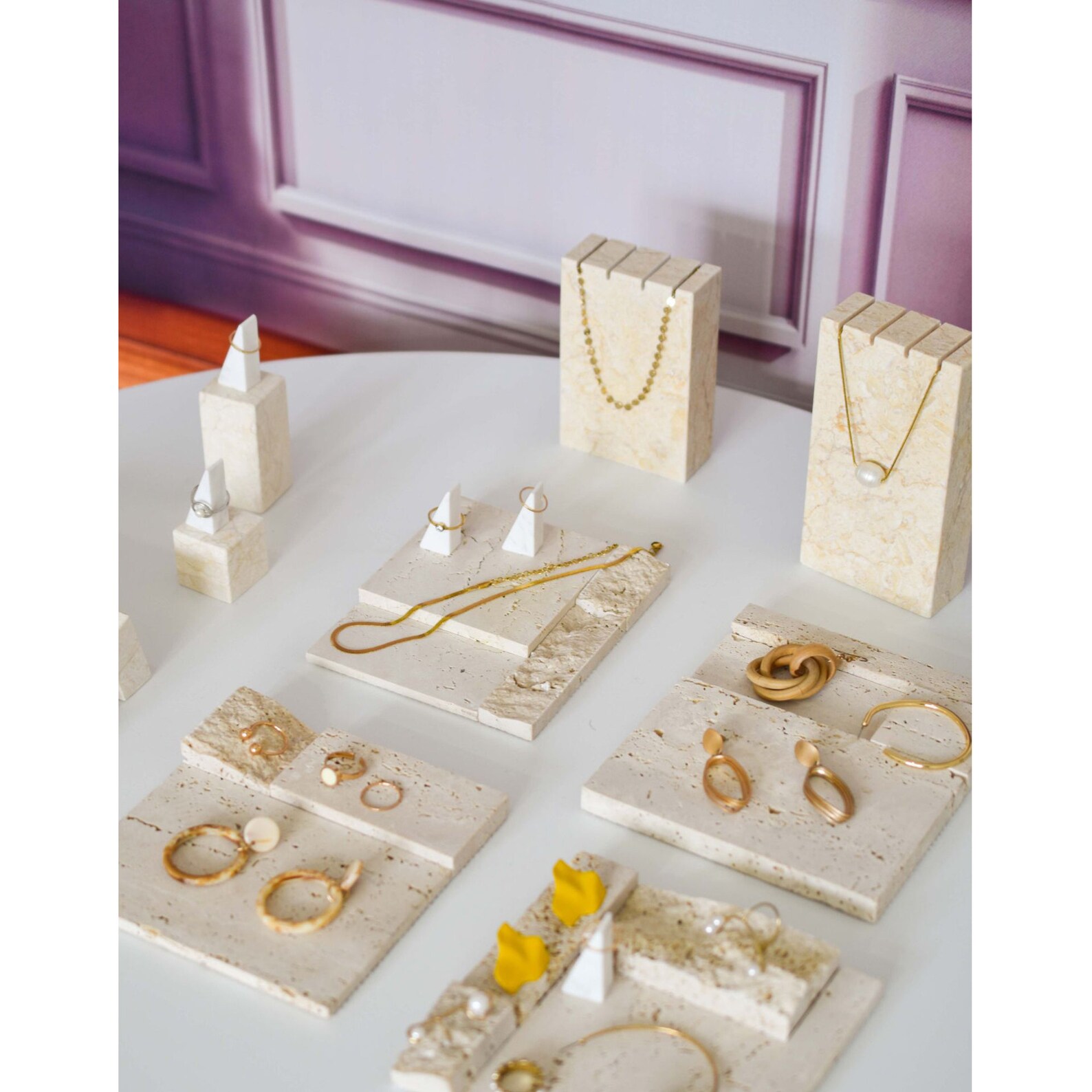 Marble Jewelry Display Jewelry Display Set Jewelry Display - Etsy