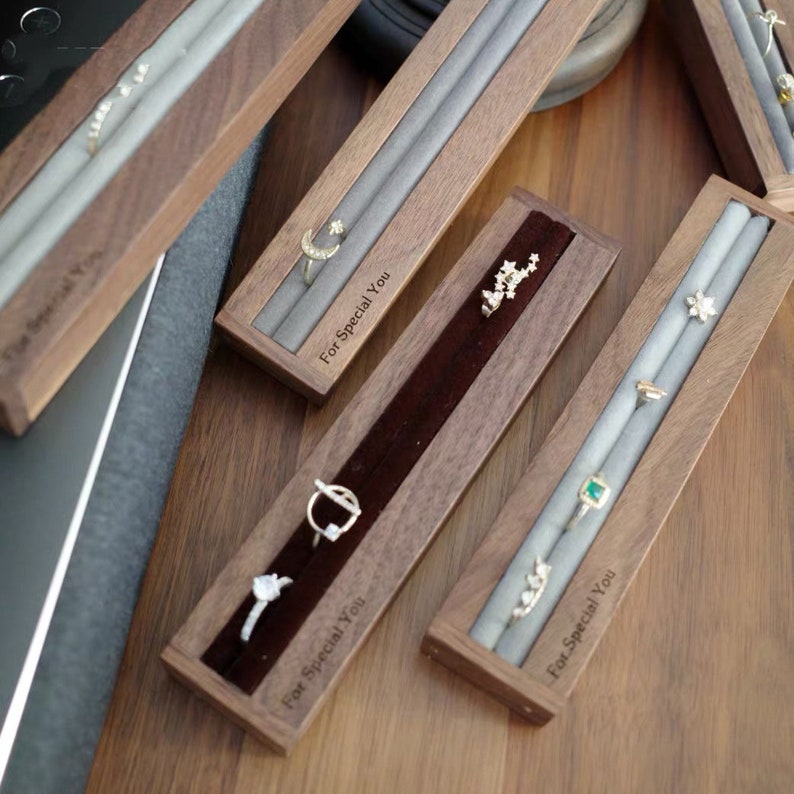 Wood Ring Display, Ring Stand, Ring Organizer, Ring Holder, Engagement ...
