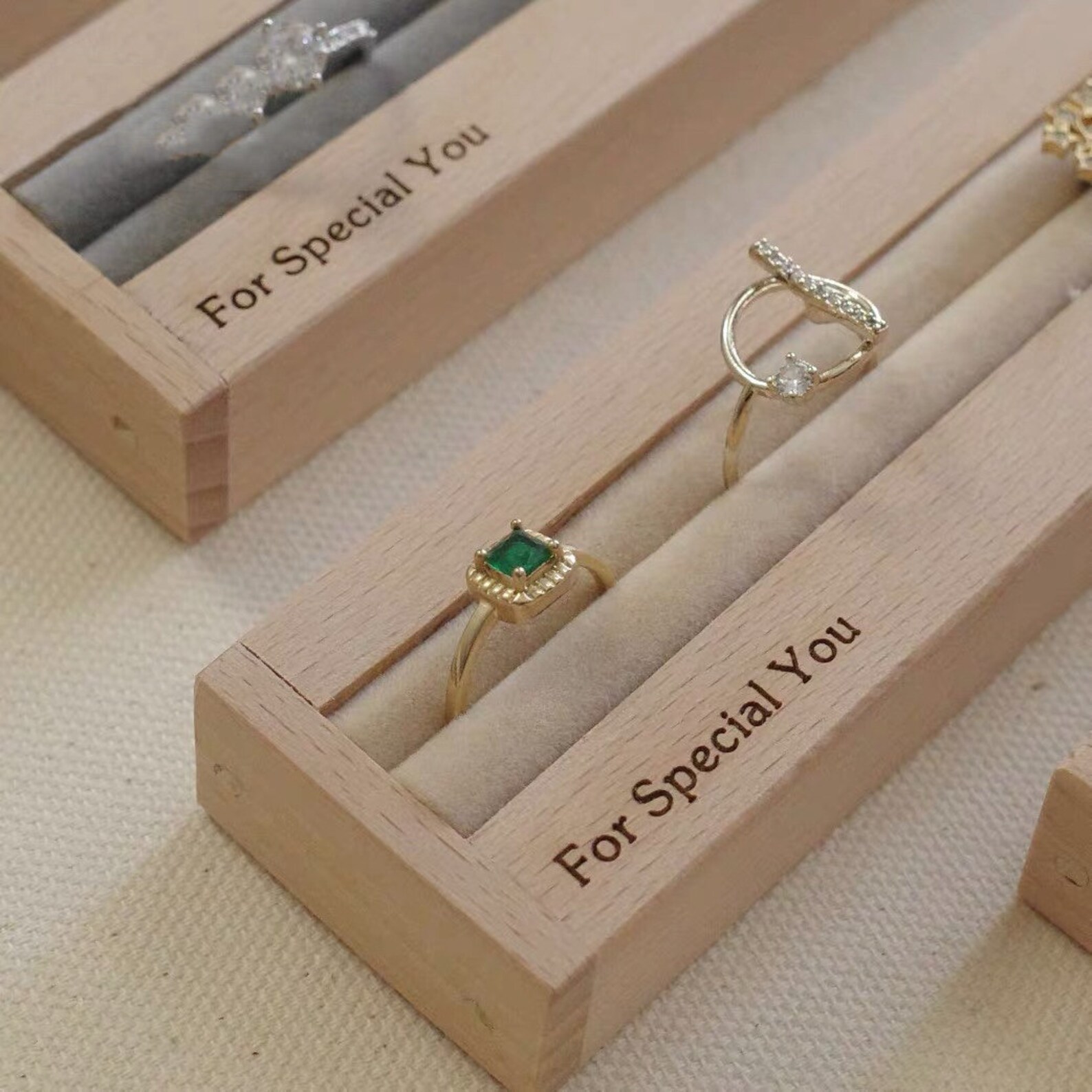 Light Wood Ring Display Ring Stand Ring Organizer Ring | Etsy