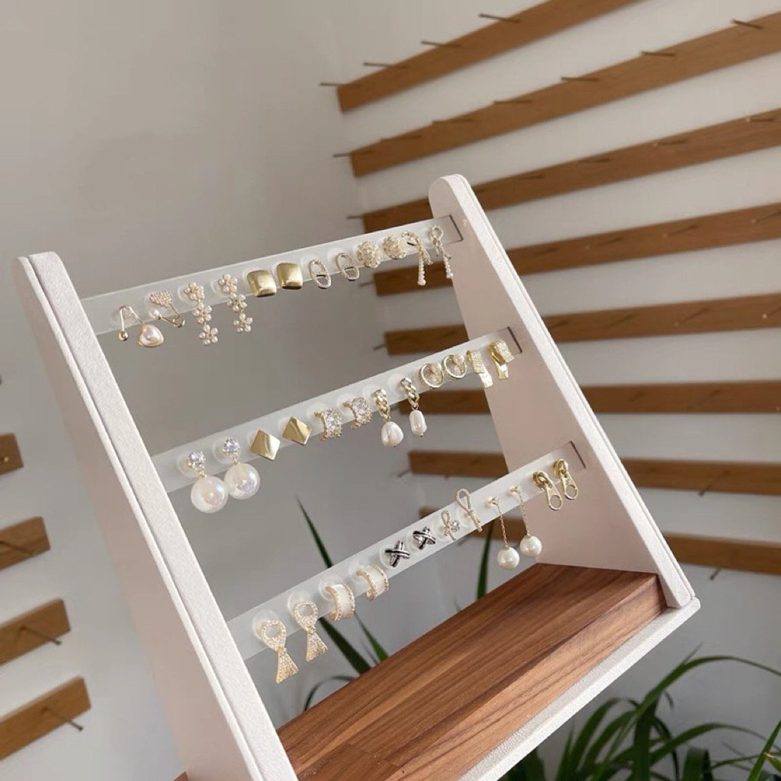 Earrings Display Stand Wood Jewelry Display Stand Earrings - Etsy