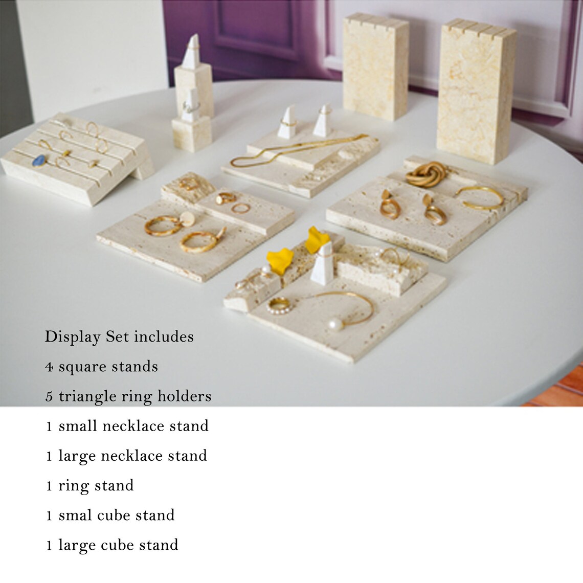 Marble Jewelry Display Jewelry Display Set Jewelry Display - Etsy