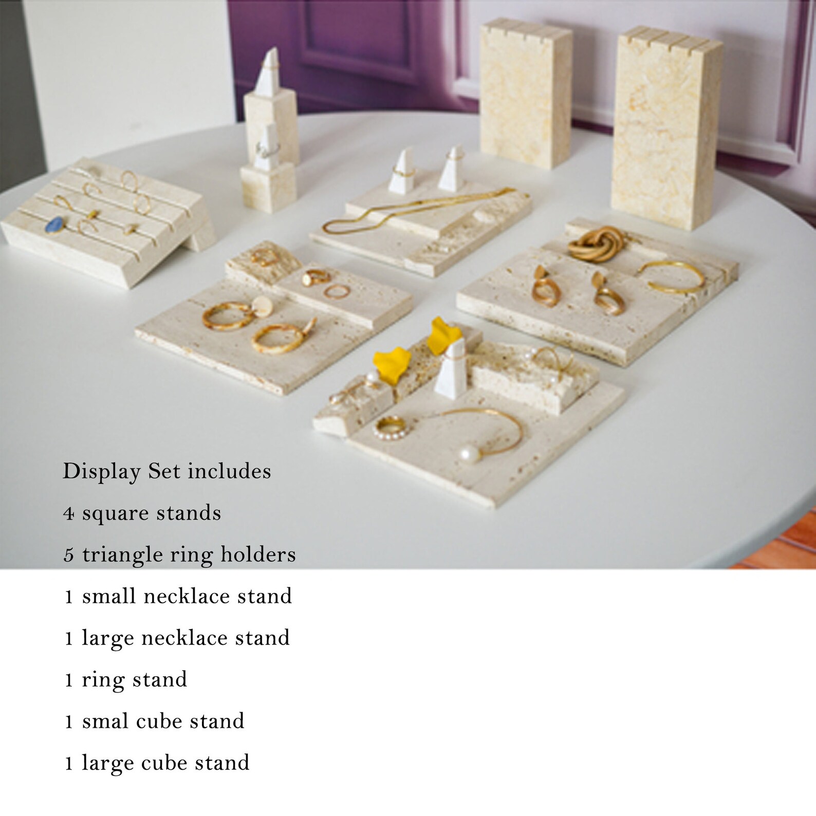 Marble Jewelry Display Jewelry Display Set Jewelry Display - Etsy