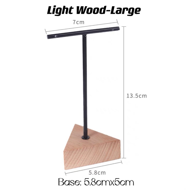 Earring Stand Wood and Metal Earring Display Stand - Etsy