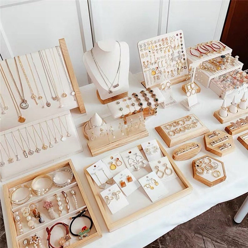 Schmuck Display Set Holz Schmuck Display Stand Ring Display - Etsy