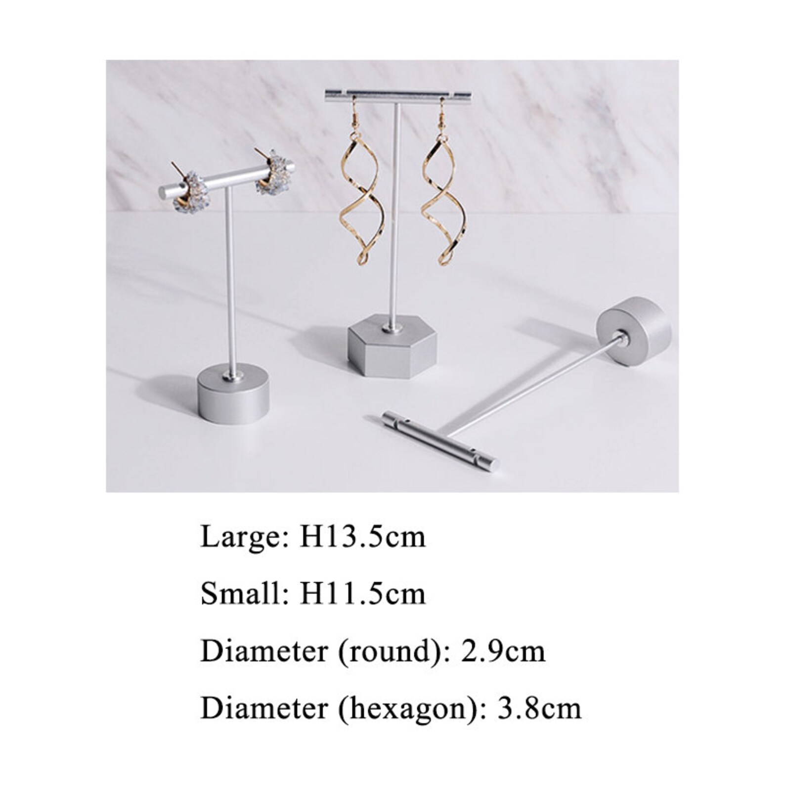 T-bar Earrings Display Stand Stud Earrings Display | Etsy