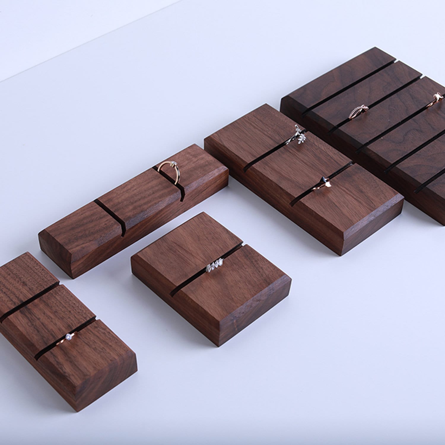 Wood Ring Display Tray Ring Display Holder Ring Display - Etsy