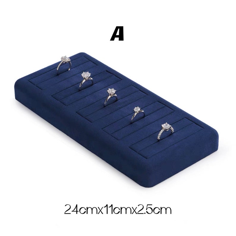 Blue Jewelry Display Tray Ring Display Stand Jewelry Display - Etsy